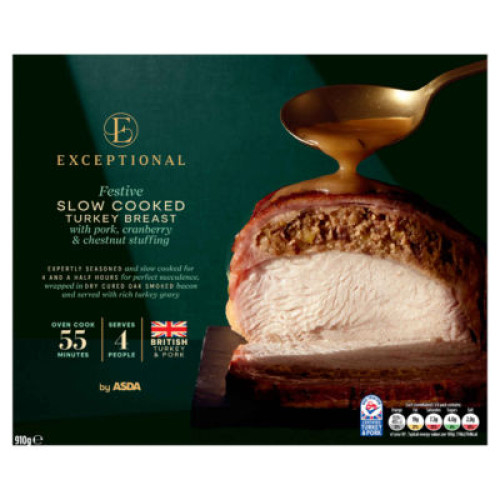 Exceptional by ASDA Festive Slow Cooked Turkey Breast 910g